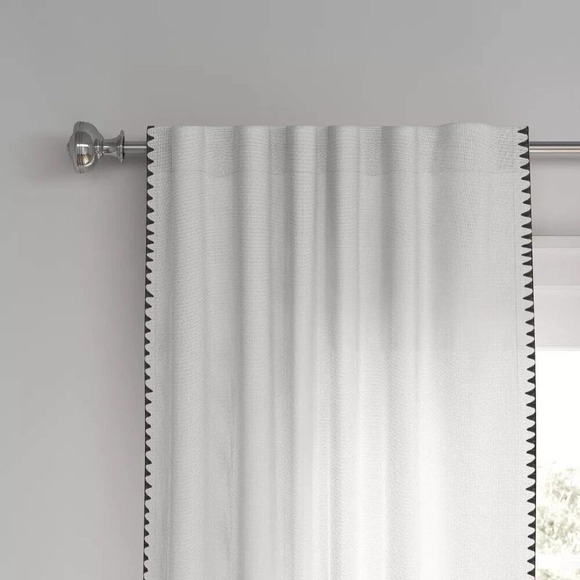 Unbranded | Accents | Threshold Light Filtering Stitched Edge Rod ...